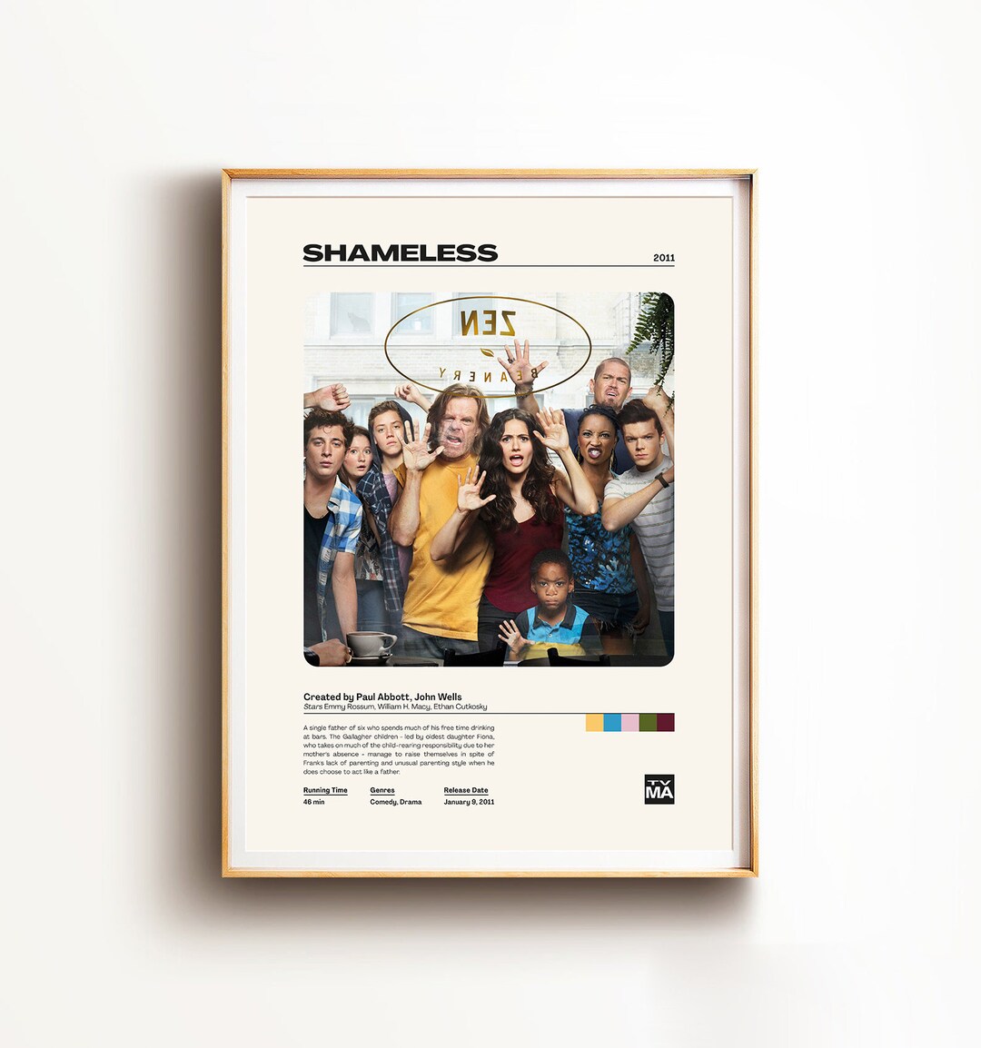 MIDCENTURY TV SERIES Poster, Minimal Tv Series Print, Retro Tv Series ...