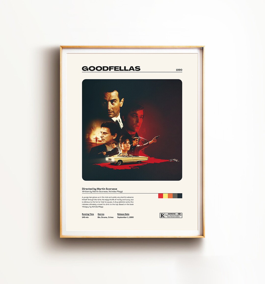 MIDCENTURY MODERN MOVIE Poster, Minimal Movie Print, Retro Movie Wall ...