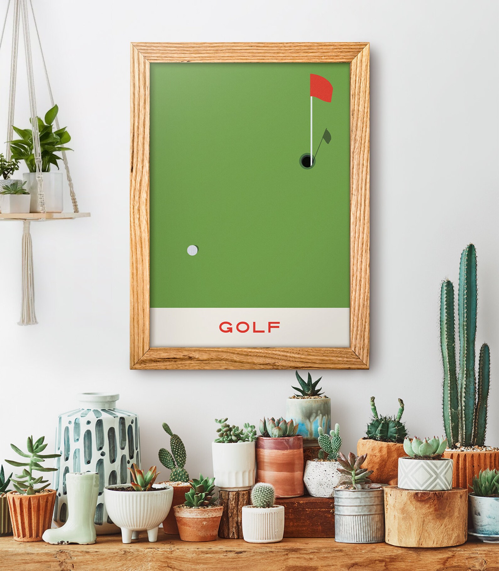 Midcentury Golf Print, Midcentury Sport Print, Golf Wall Art, Modern ...