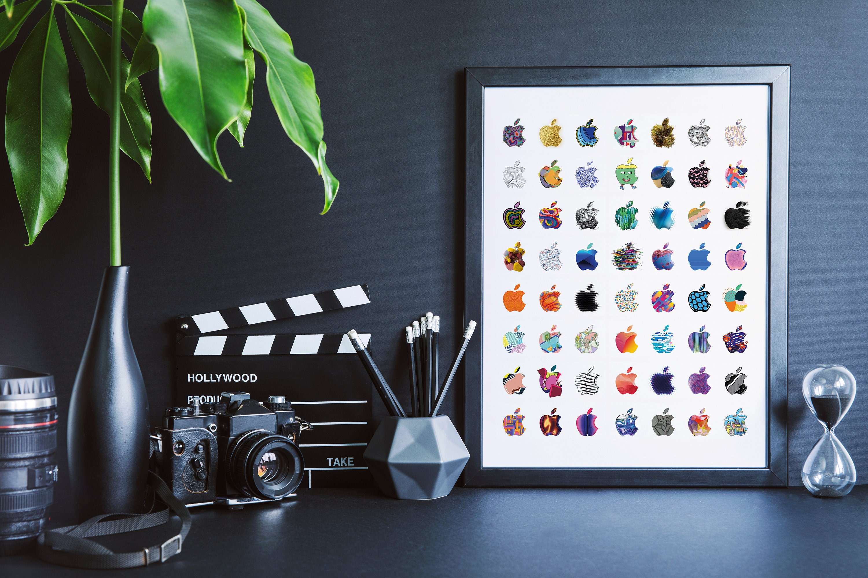 Apple Event Logos Print Apple Brand Logos Colorful Apple | Etsy UK