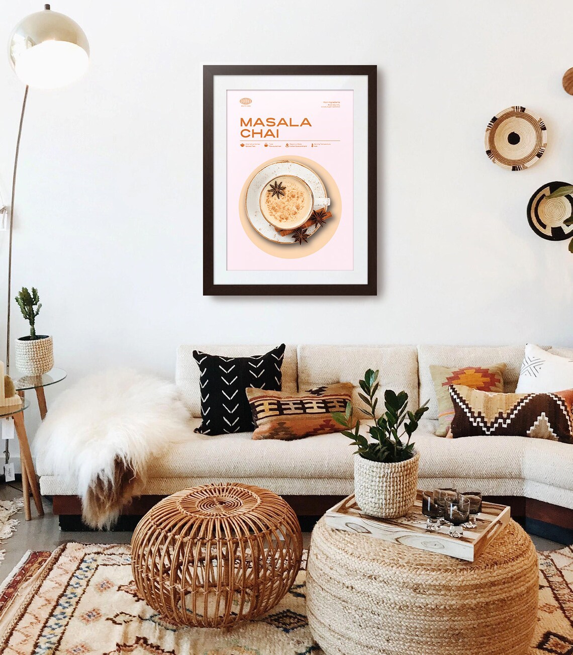 Masala Chai Poster Midcentury Masala Chai Print Food Wall - Etsy