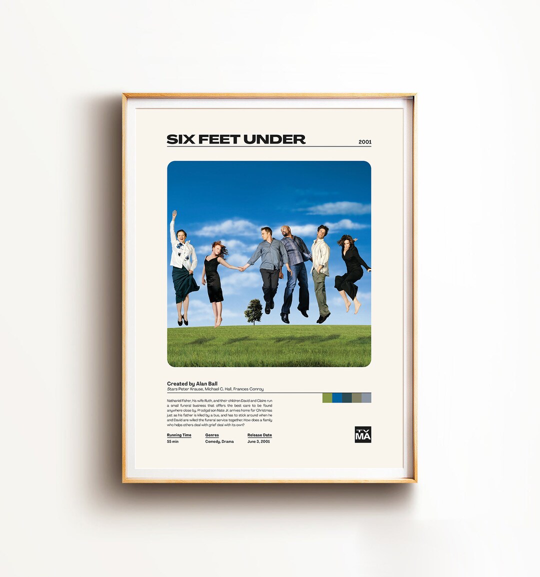 MIDCENTURY TV SERIES Poster, Minimal Tv Series Print, Retro Tv Series ...