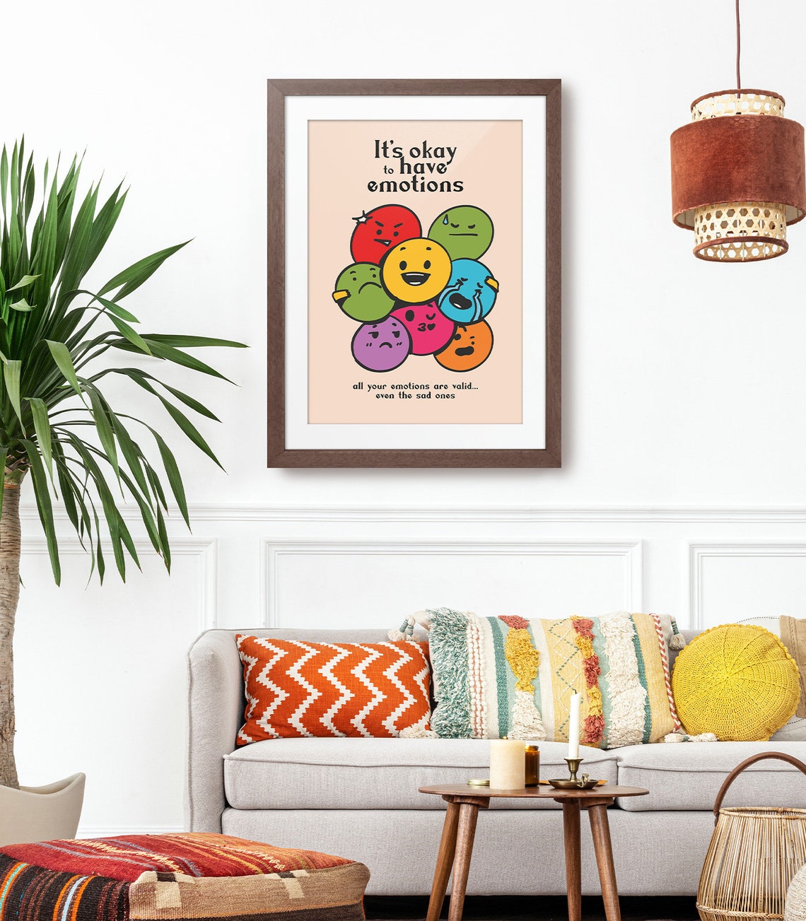 Retro It's Okay to Have Emotions Poster Retro Print - Etsy UK