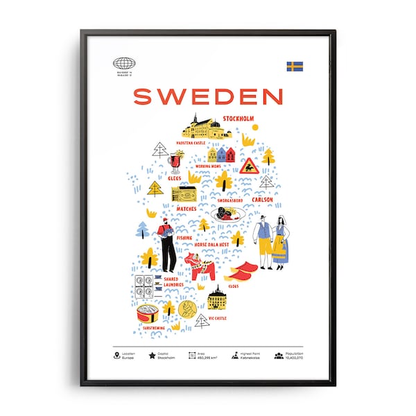 Sweden Poster - Etsy