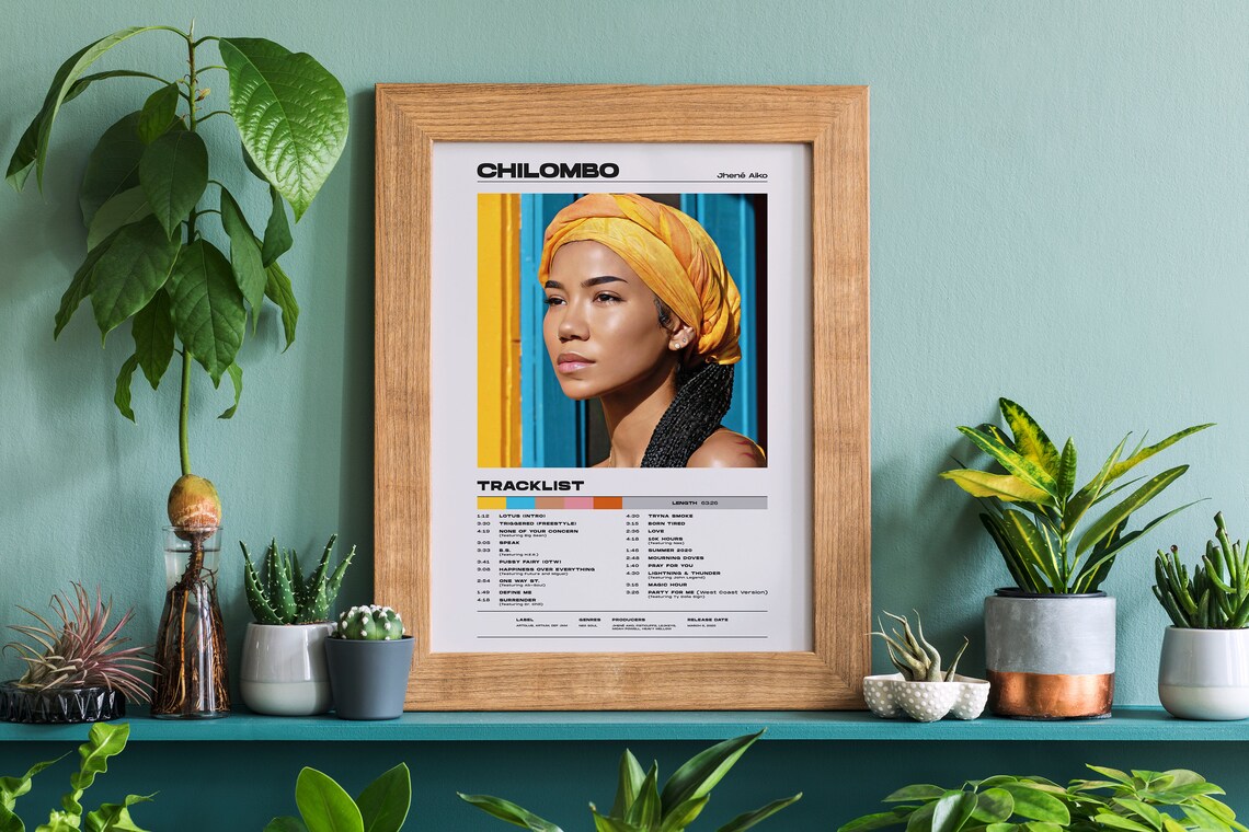 Chilombo Album Poster Minimal Music Album Print Retro Music | Etsy