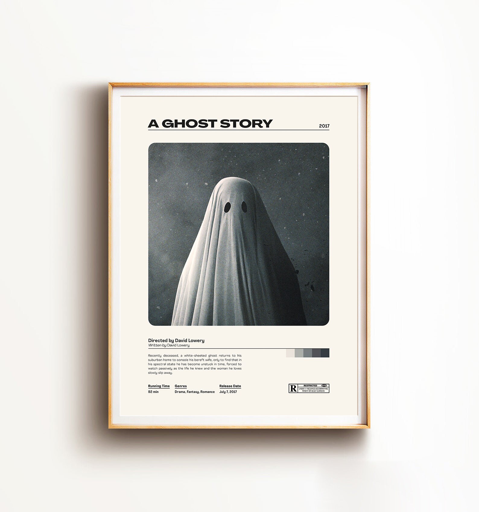 A Ghost Story Movie Poster Minimal Movie Print Retro Movie | Etsy