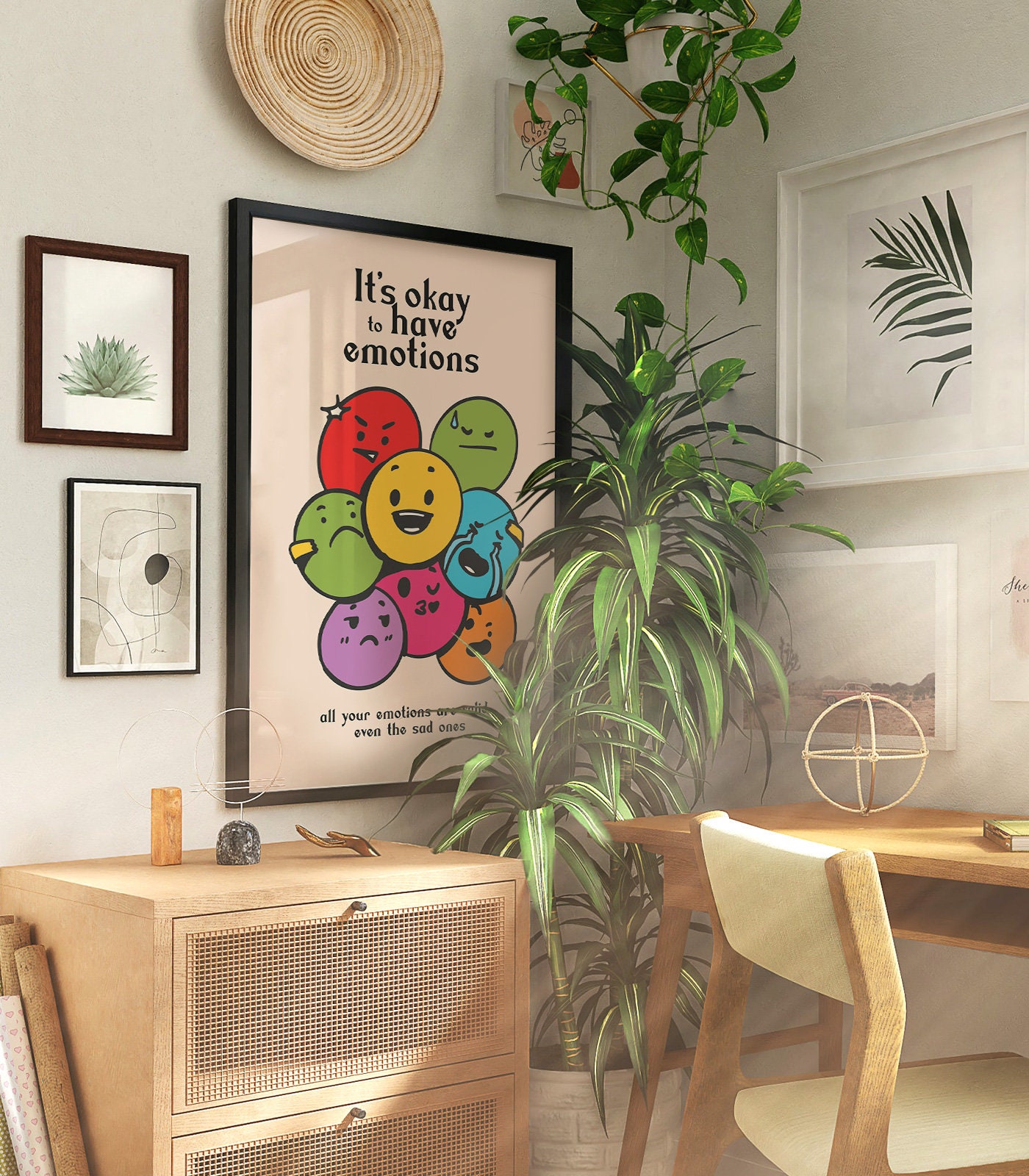 Retro It's Okay to Have Emotions Poster Retro Print - Etsy UK