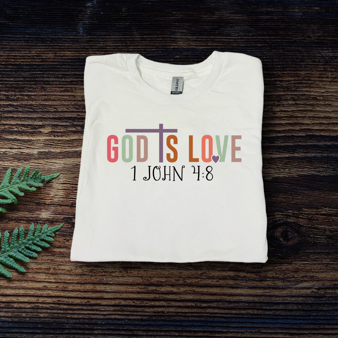 God is Love T-shirt, Christian Apparel, Religious Tee, Inspirational ...