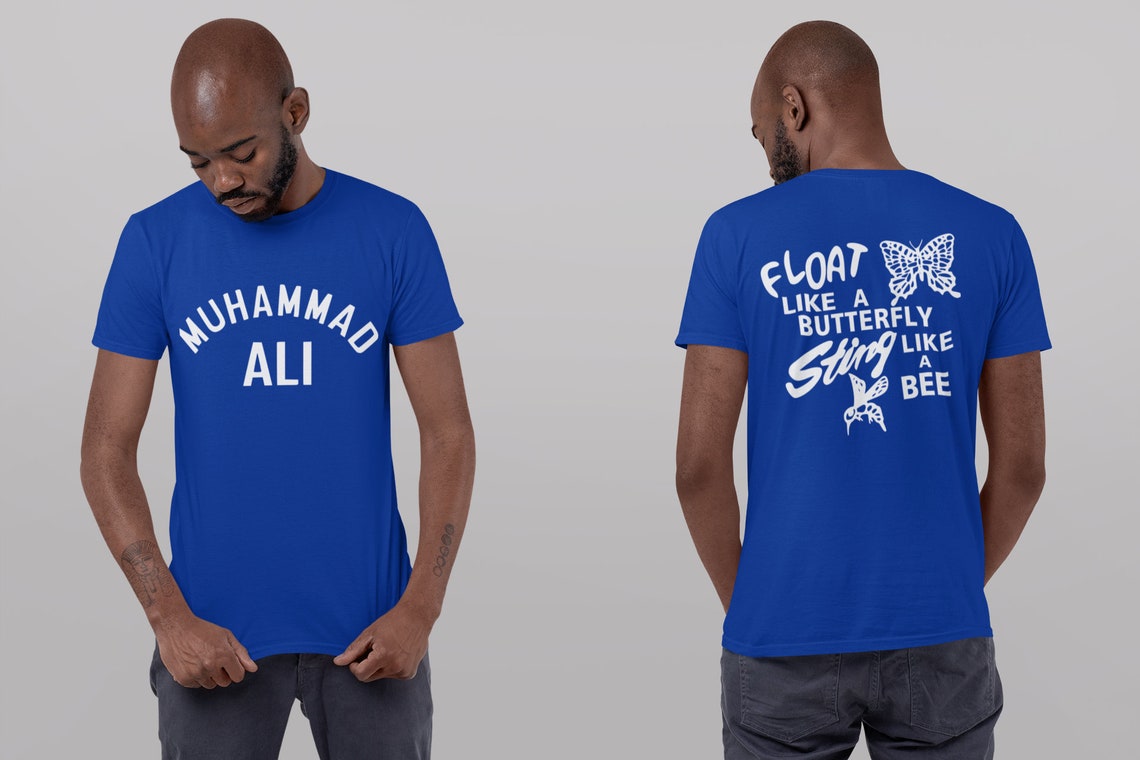 Muhammad Ali Float Like A Butterfly Cassius Clay Mma Gym Etsy Uk