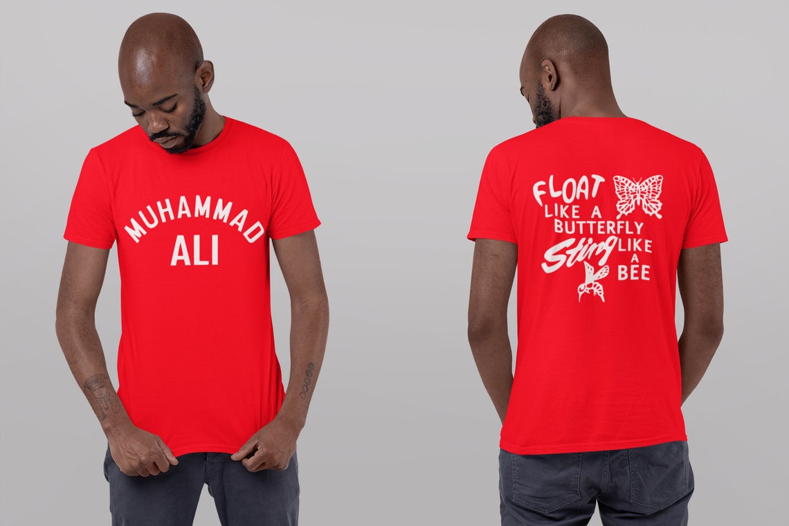 Muhammad Ali Float Like A Butterfly Cassius Clay Mma Gym Etsy Uk