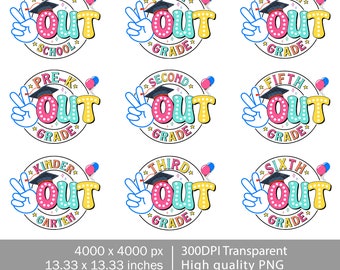 Peace Out School Svg, Last Day of School Svg, End of School Svg ...