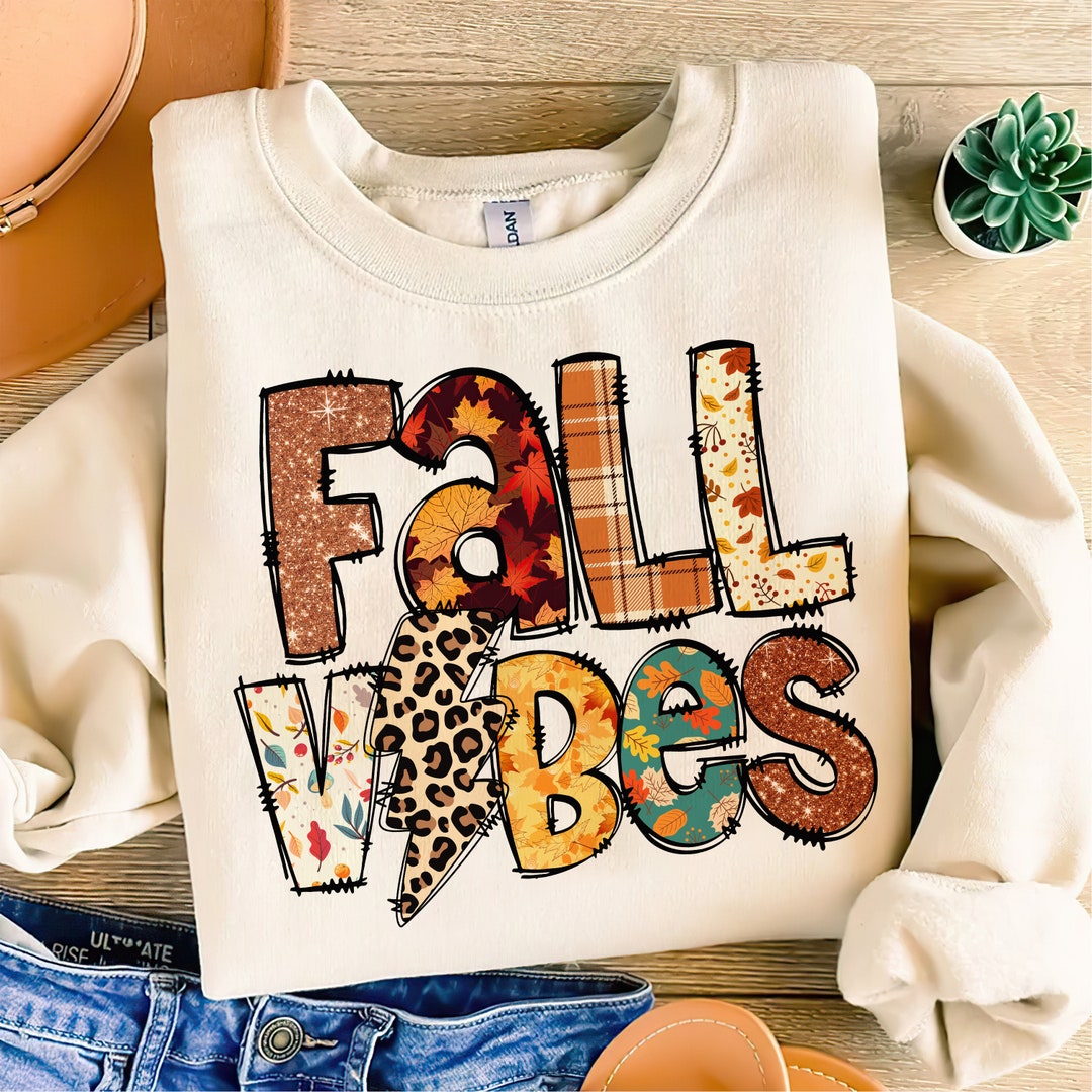 Retro Fall Png, Fall Vibes PNG, Fall Shirt Png, Autumn Design Png ...