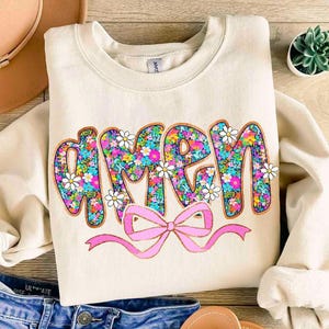 Amen Floral Glitter PNG, Floral Amen Png, Preppy Easter Png, Amen Png ...