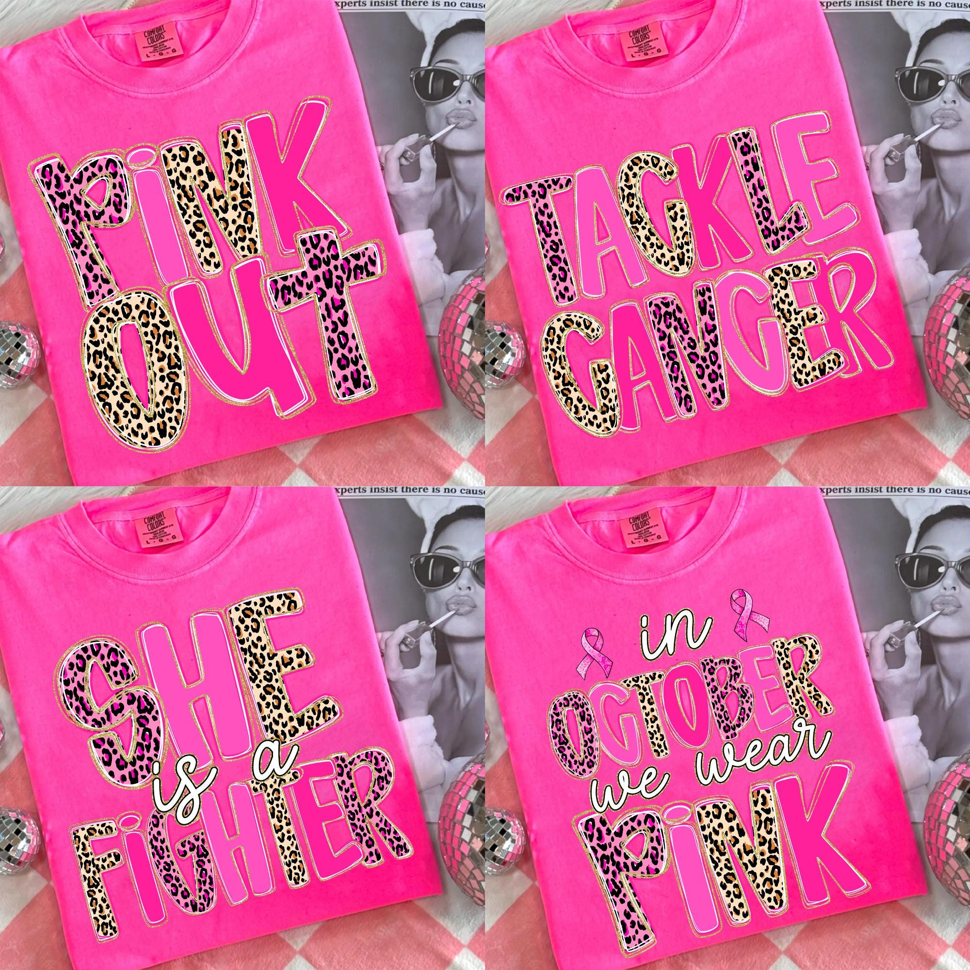 Breast Cancer Bundle, She is a Fighter Png, in October We Wear Pink ...