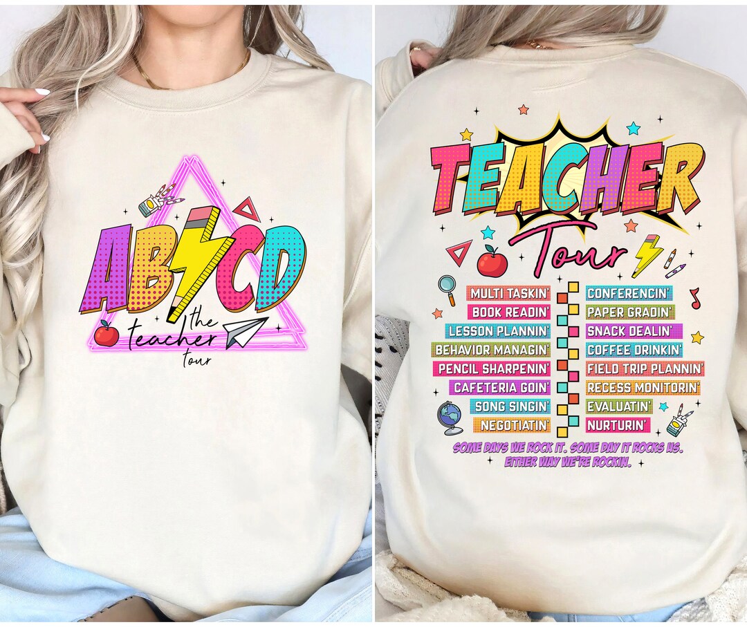 ABCD Teacher Tour Png, Back to School Png, End of Year Svg, Teacher ...