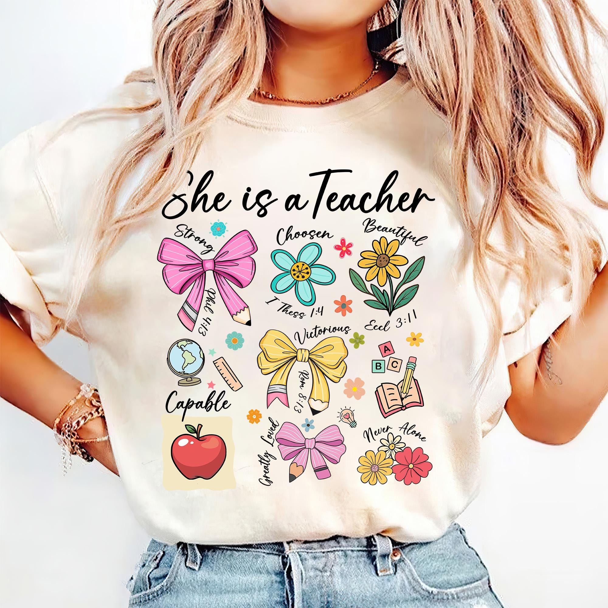 She is Teacher Png, Teacher Mom Png, Christian Teacher Png, Bible ...