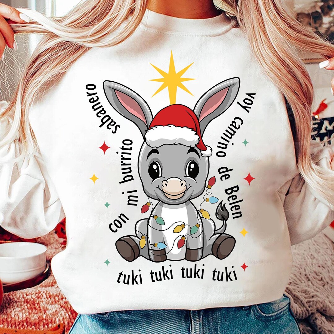 Mi Burrito Sabanero Mexican PNG, Feliz Navidad Digital Download, Tuki ...