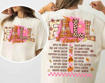 Retro Fall Tour Png, Fall Vibes PNG, Fall Shirt Png, Autumn Design Png ...