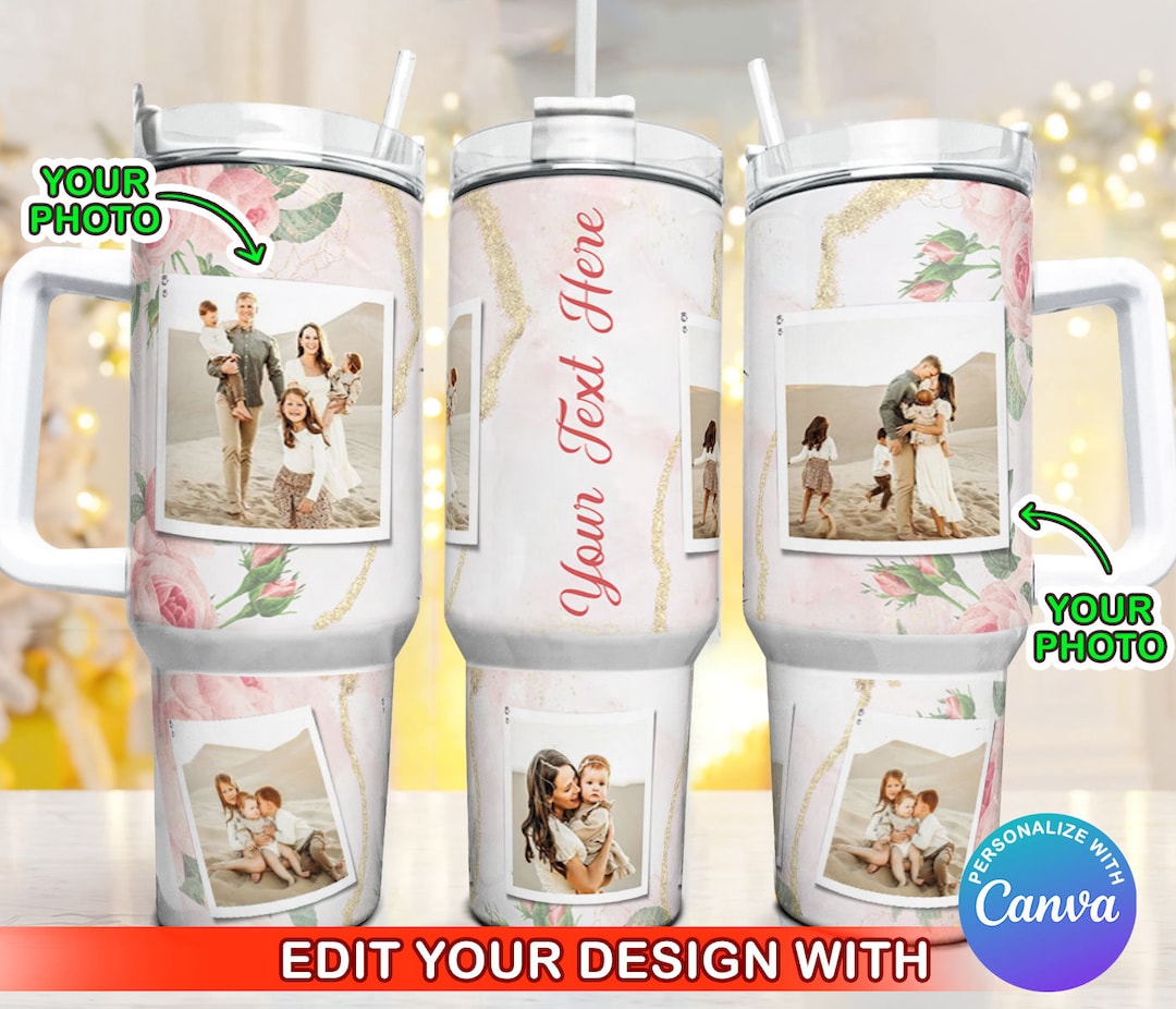 Personalized Photo 40oz Tumbler, Custom Photo 40oz Quencher Tumbler ...