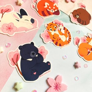 Coco the Tiger Sakura Matte Sticker - Etsy