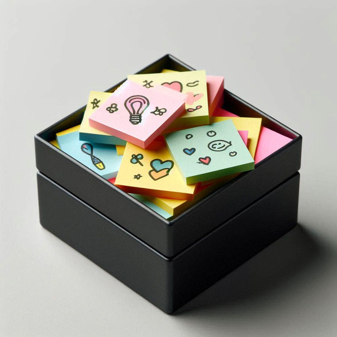 Modern Sticky Note Organizer Box – Sleek 3D Printed Desk Storage - Etsy