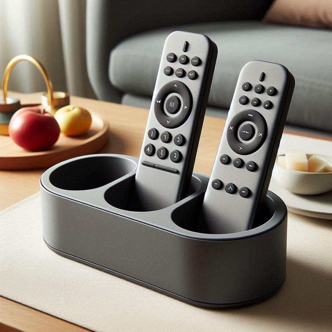 3-part Remote Caddy | Modern Organizer for Remotes, Phones & More - Etsy