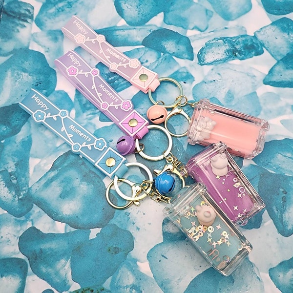 Liquid Keychain - Etsy