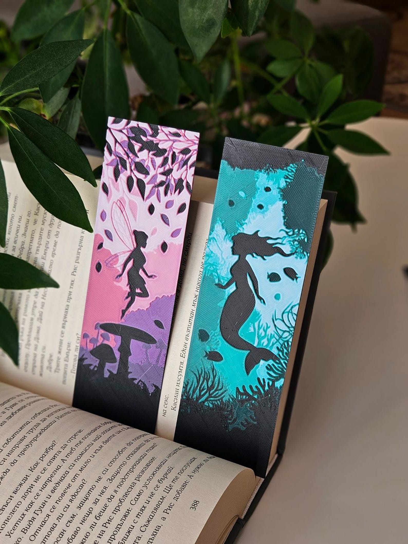 Fairy & Mermaid Bookmark Set – Hue-themed Whimsical Fantasy Duo (2 ...