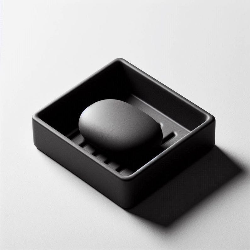 Square Minimalist Soap Tray – Clean & Modern - Etsy