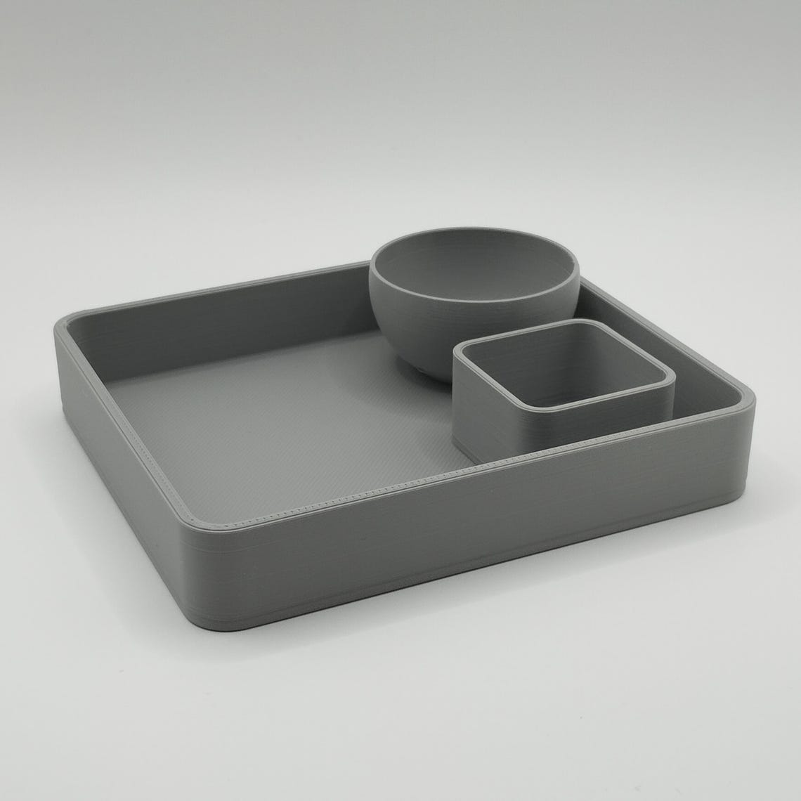 Modern Remote Control Tray – Sleek Storage With Dual Bowls - Etsy