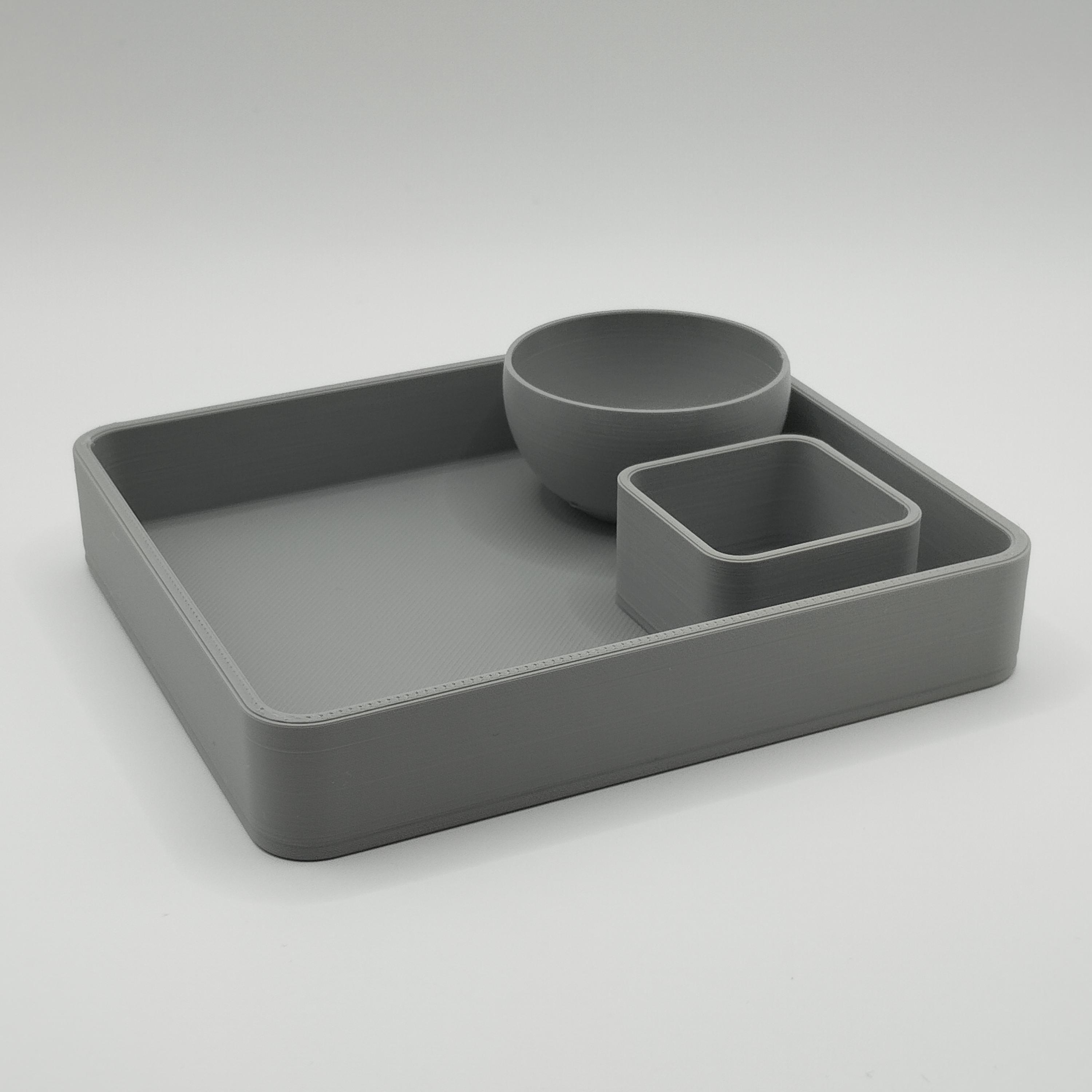 Modern Remote Control Tray – Sleek Storage With Dual Bowls - Etsy