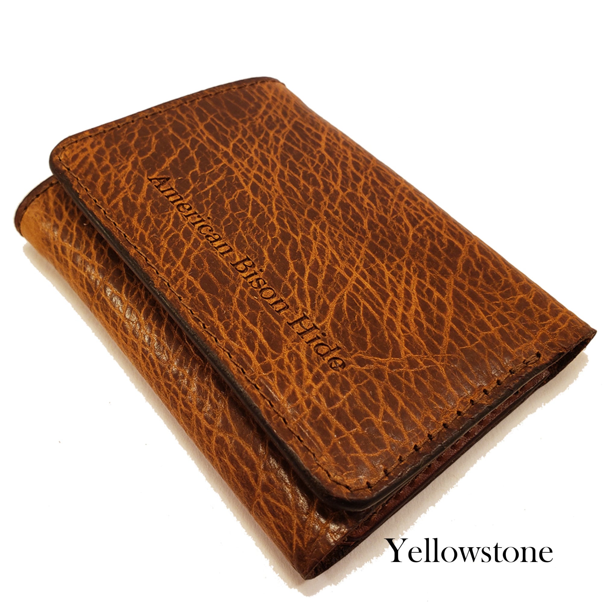Mens Wallet Tri-fold American Bison Buffalo Hide Six Pocket - Etsy