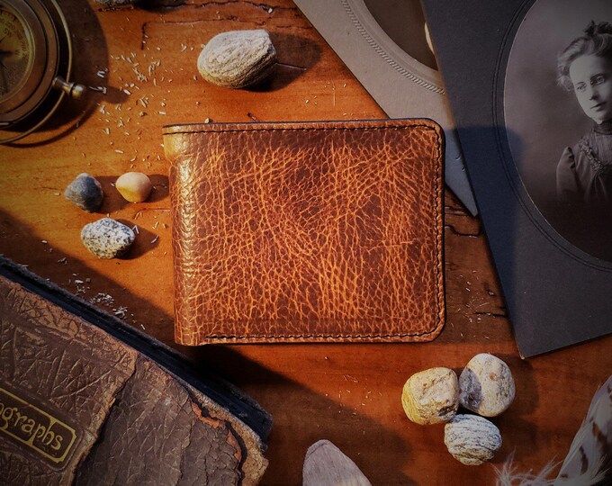 Men’s Wallet – Slimline American Bison Buffalo Hide – 9 Pocket - Etsy