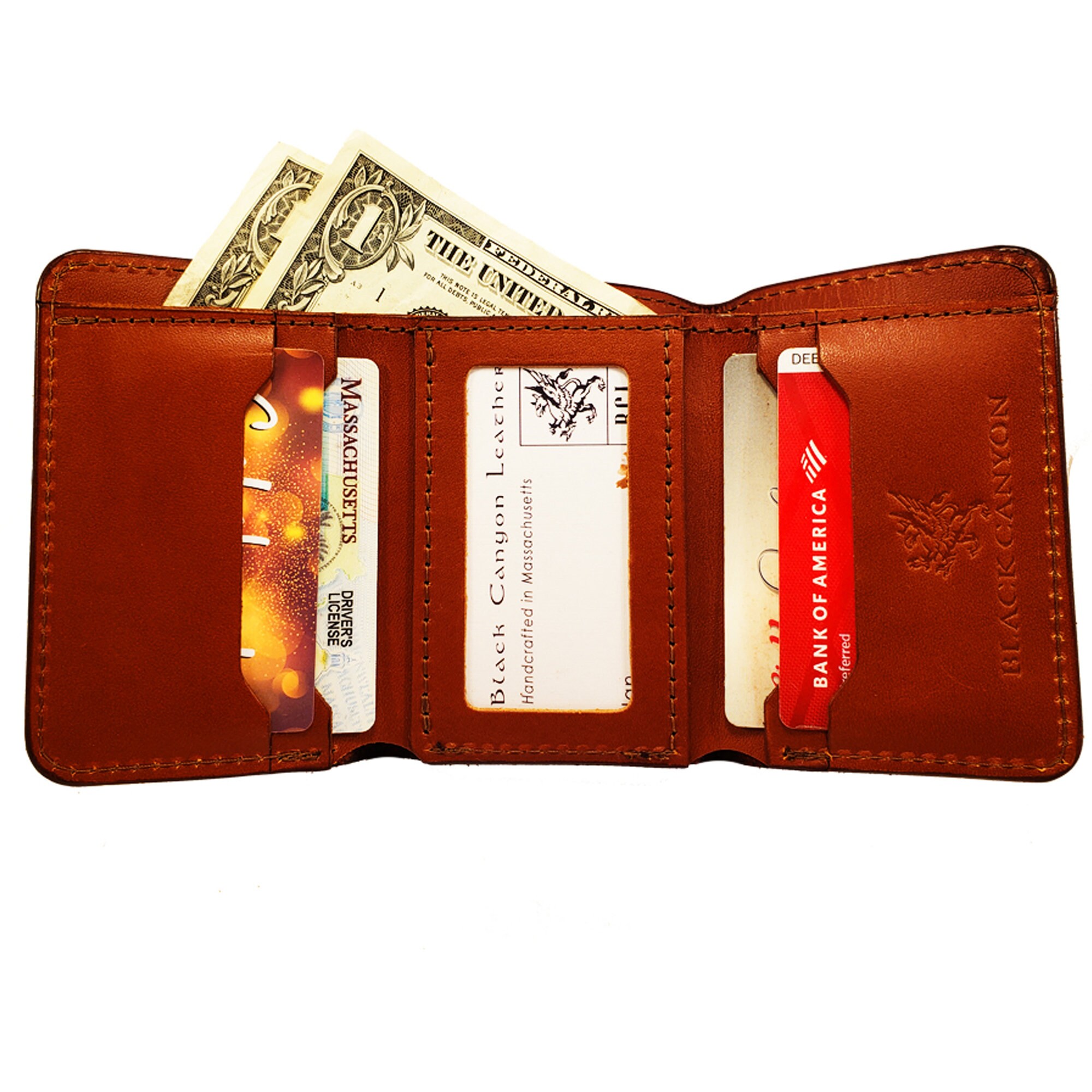 Mens Wallet Tri-fold American Bison Buffalo Hide Six Pocket - Etsy