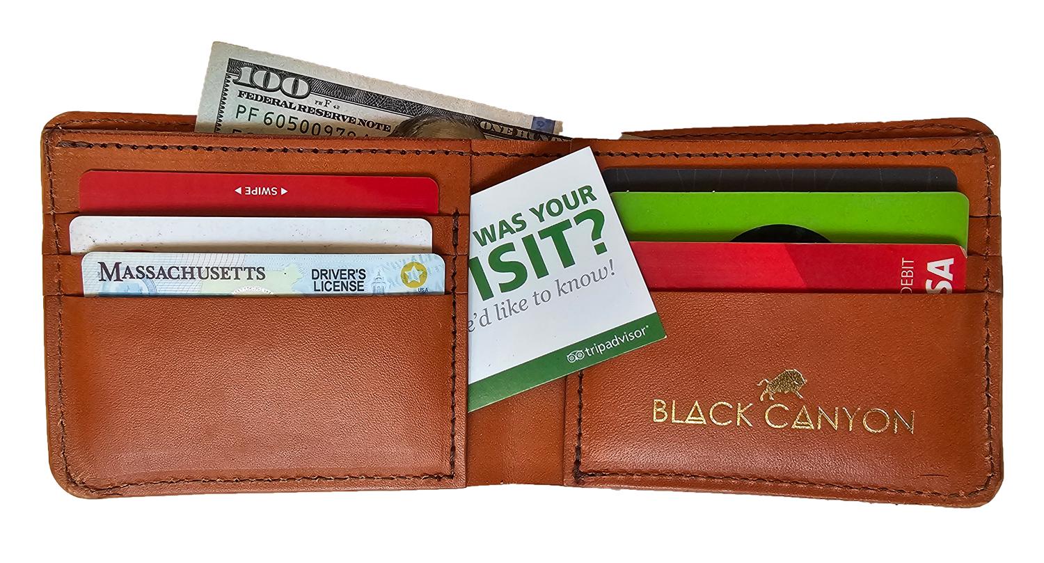 Men’s Wallet – Slimline American Bison Buffalo Hide – 9 Pocket - Etsy
