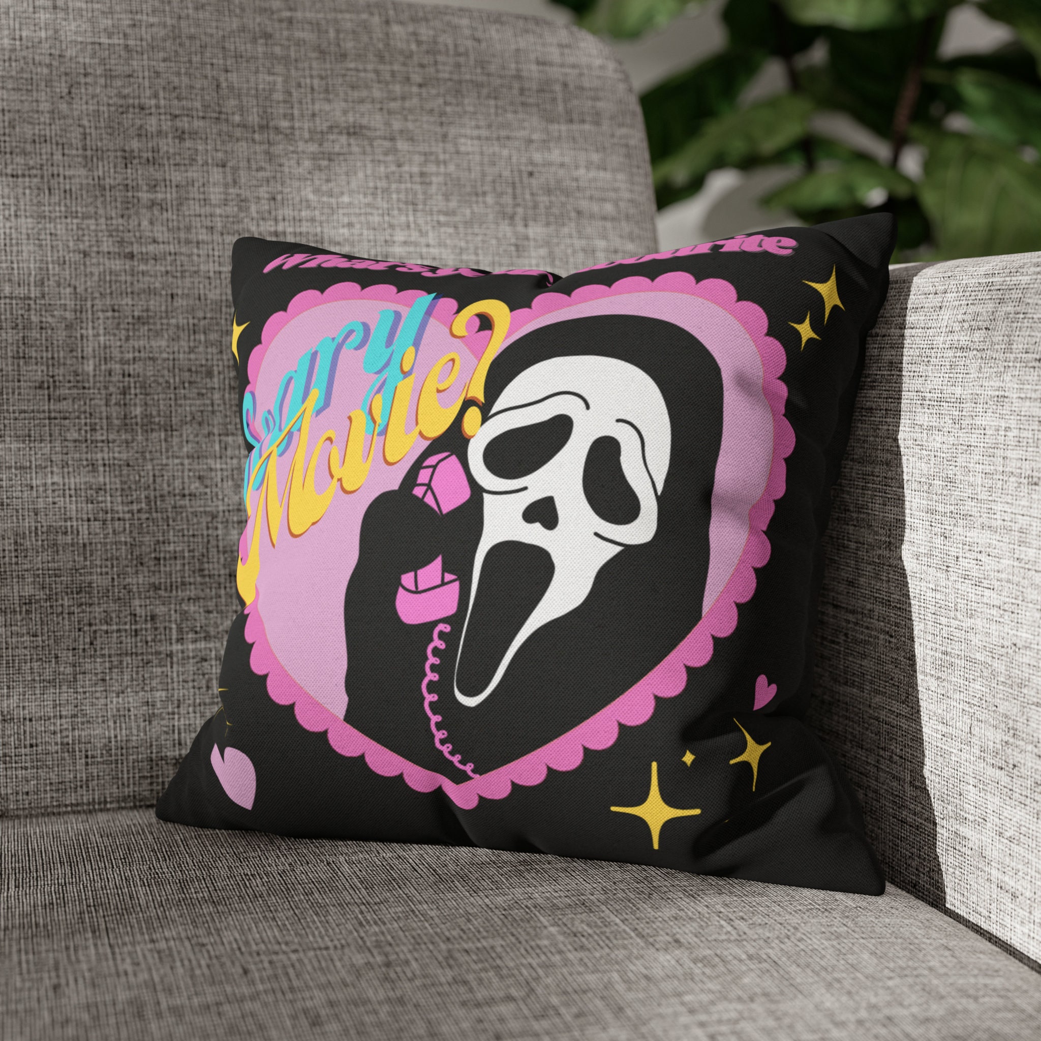Scary Movie Scream Cute Cushion Cover Square Pillow Case - Etsy