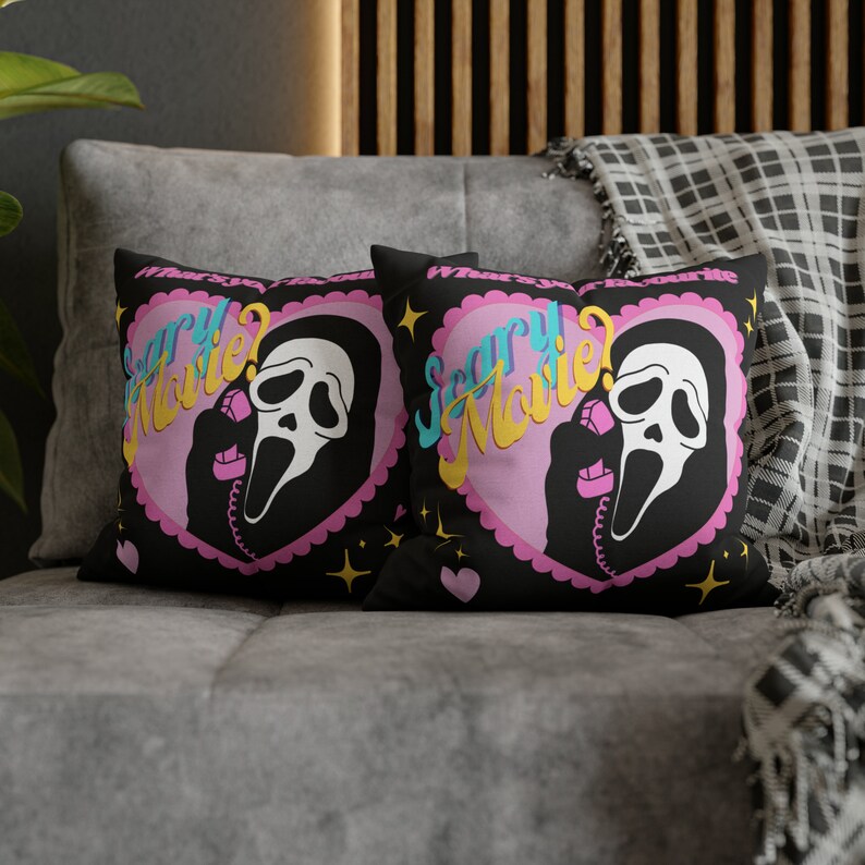 Scary Movie Scream Cute Cushion Cover Square Pillow Case - Etsy