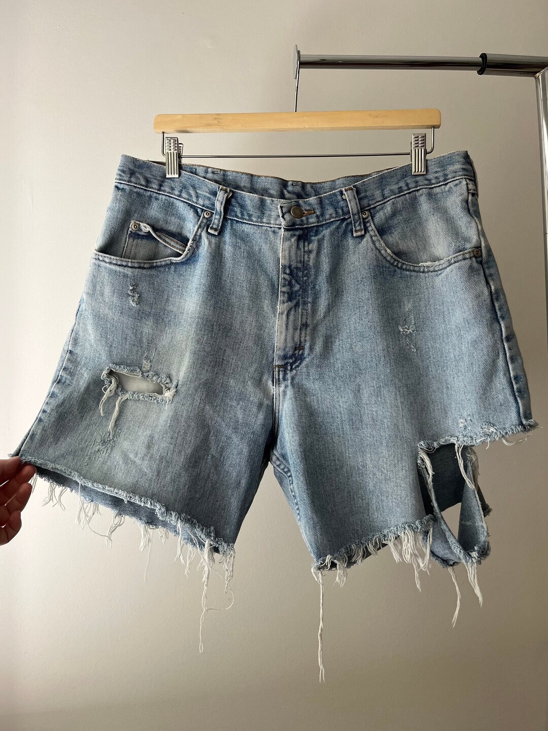 1990s Distressed Cut off Jorts Vintage Denim Shorts - Etsy