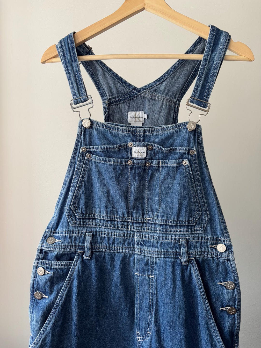 1990s Baggy Calvin Klein Overalls Vintage Denim Dungarees - Etsy