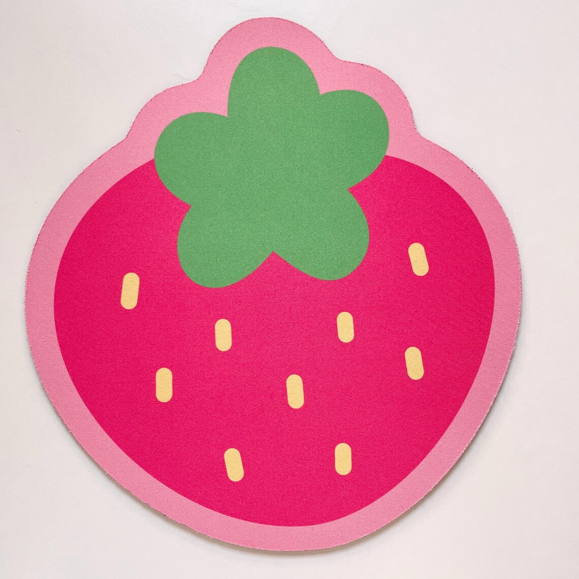 Red Strawberry Shaped Mouse Pad | Kawaii Fruit Colorful Desk Mat ...