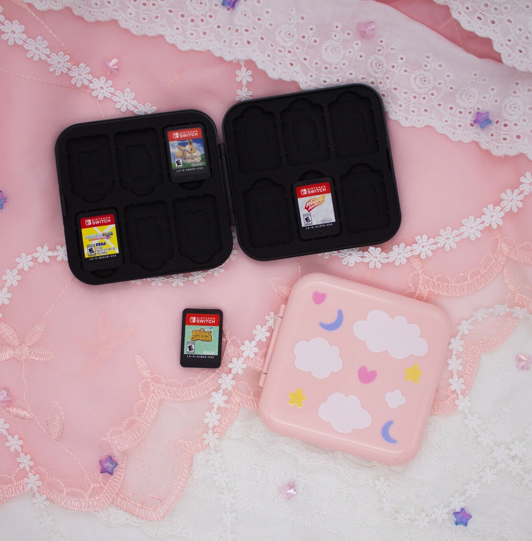 Pink Dreamy Cloud Nintendo Switch Game Cartridge Case | Cute Video Game ...