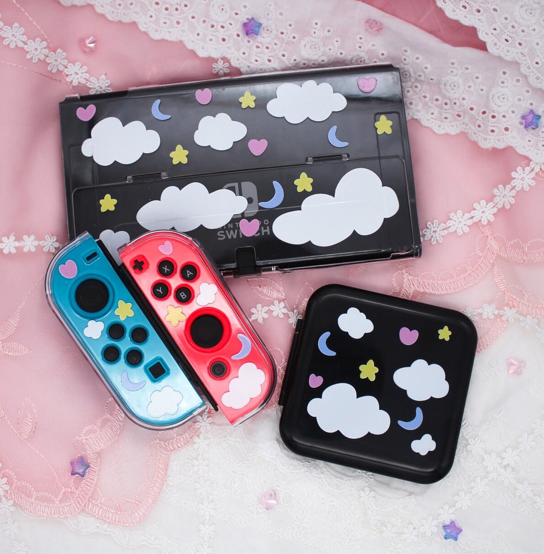 Dreamy Cloud Clear Nintendo Switch OLED Case | Kawaii Switch Cover for ...