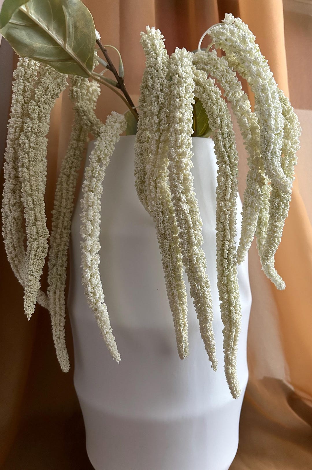 Artificial Hanging Amaranthus Stem – Trailing Cream Tassel, 39” Long ...