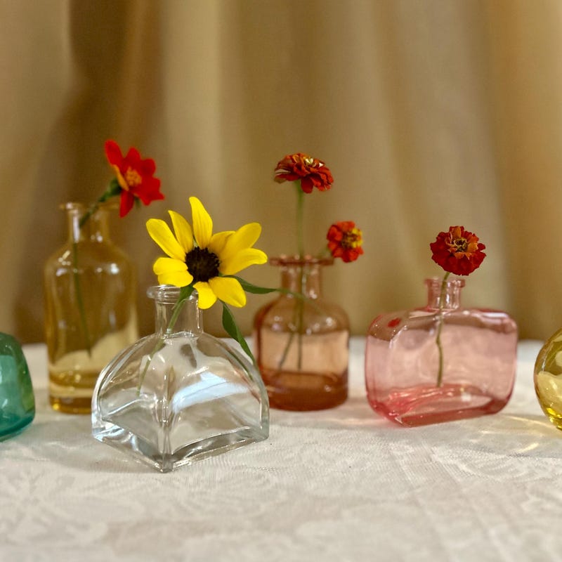 Vintage Light Yellow Vases - Etsy