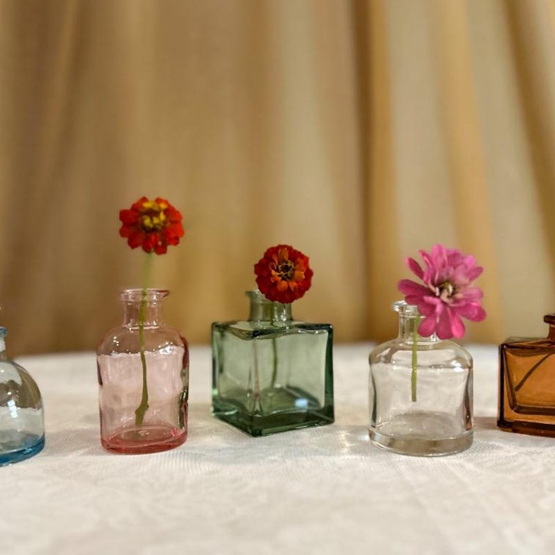 Blue Vases Glass Bud - Etsy