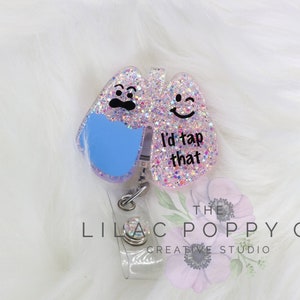 Lung Badge Reel Tap That Badge Reel I'd Tap That Id Tap - Etsy