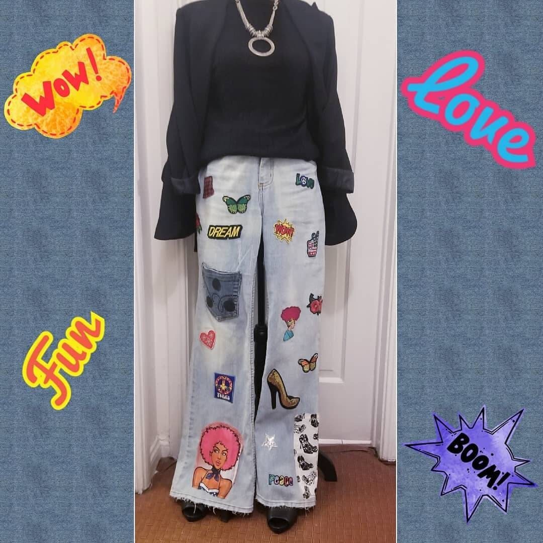 Retro Flare Jeans - Etsy
