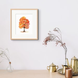 Original Watercolor Painting, Sugar Maple, State Tree of New York ...