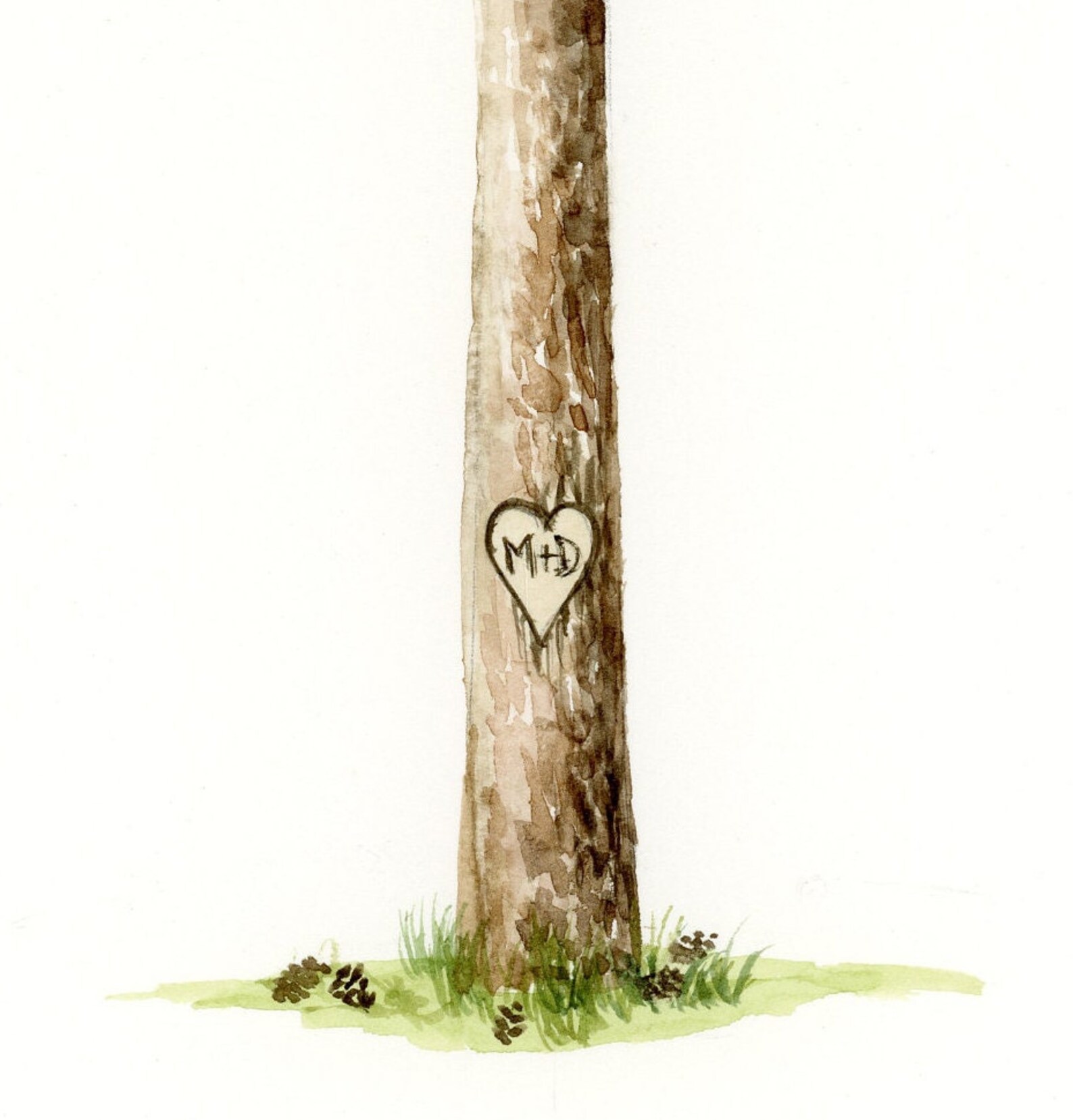 Alabama State Tree/longleaf Pine/custom Gift/ Fine Art Print/ Great ...