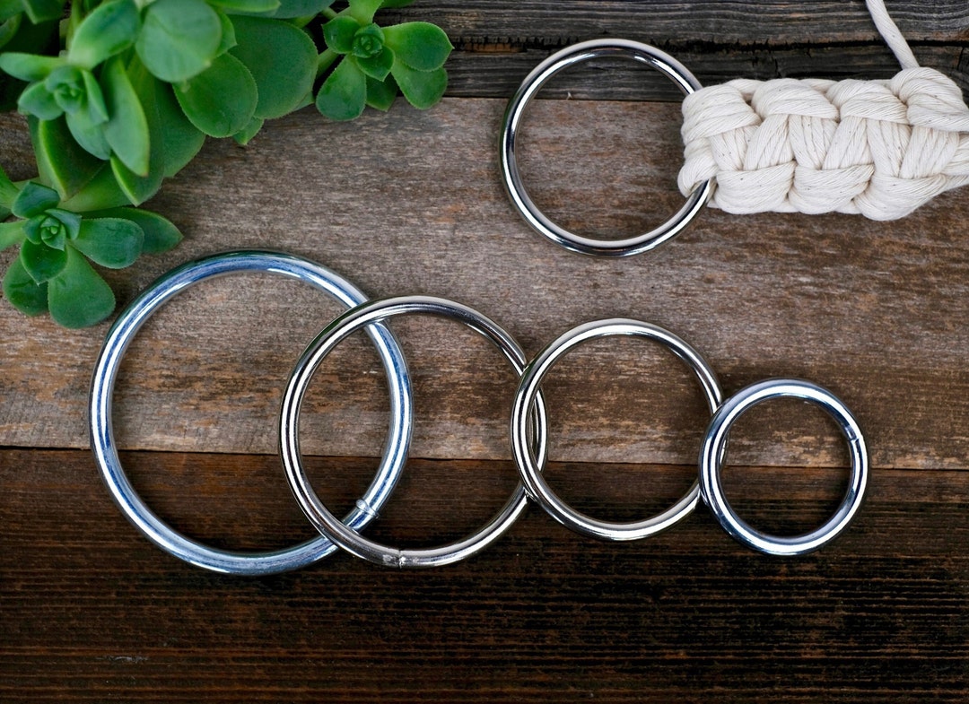 Welded Steel Rings for Macrame, Crafting, Outdoor, 2, 2.5, 3 Inch - Etsy